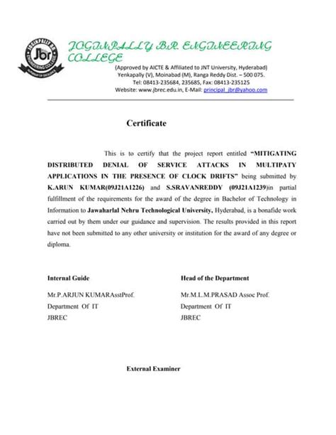Declaration Docx Undergraduate Education College Education