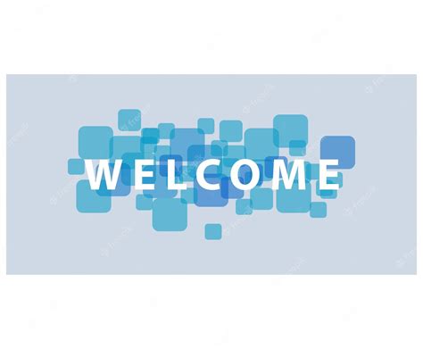 Premium Vector Web Welcome Banner Vector