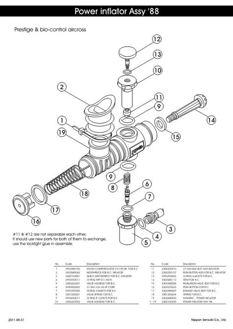 Apollo Power Inflator Assy 88 Inflator Schematic 2011 En All Things Diving