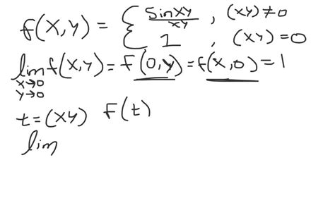 solved graph and discuss the continuity of the function f x y { sin x y x y if x y ≠ 0 1