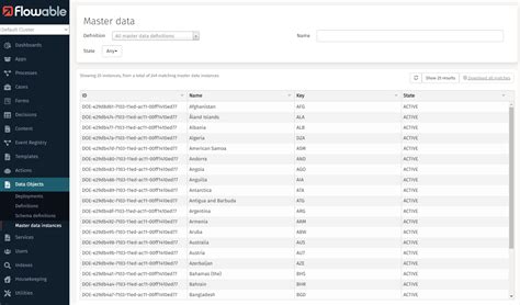 Data Objects Flowable Enterprise Documentation