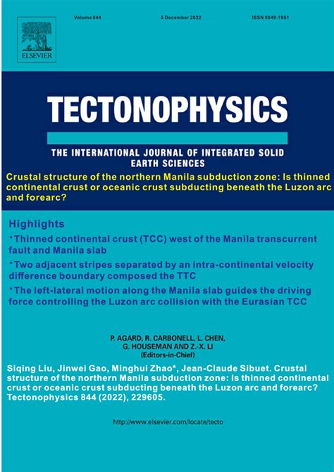 Pdf Crustal Structure Of The Northern Manila Subduction Zone Is Thinned Continental Crust Or
