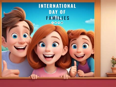 Международный день семьи Премиум векторы