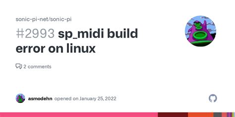 Spmidi Build Error On Linux · Issue 2993 · Sonic Pi Netsonic Pi · Github