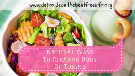 Best Way To Cleanse Your Body Of Toxins All Natural Body Detox Cleansing