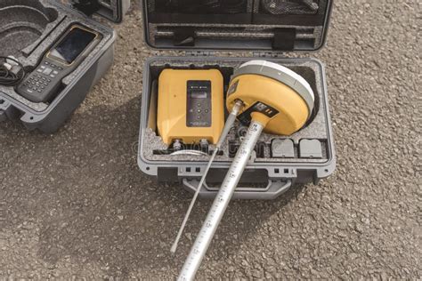 A Global Navigation Satellite System Or Gnss Receiver In A Hard Case Prior To Being Set Up Real