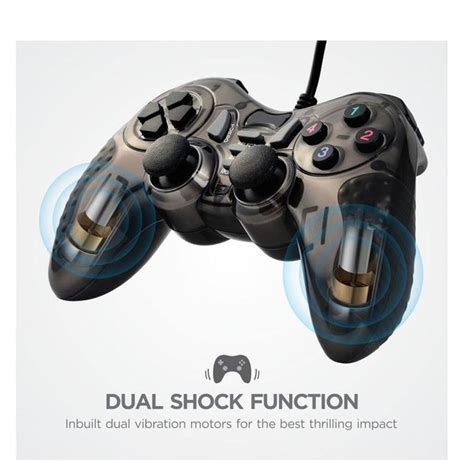 Twin Dual Shock Usb Wired Gamepad Joystick