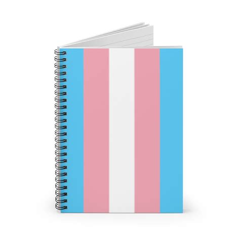 Trans Pride Flag Notebook Pride Month Pride Collection LGBT Gift Trans Pride Spiral Notebook Etsy