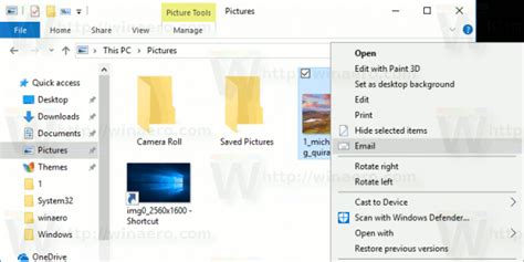 Add Email Context Menu In Windows 10