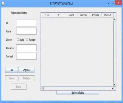 Example Java Code For Building A Simple Gui Application