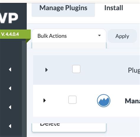 Bulk Actions Dropdown Menu Issue Support Mainwp Community