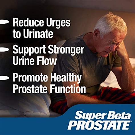 Super Beta Prostate Supplement For Men Reduce Bathroom Trips Day