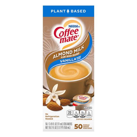 Coffee Mate Plant Based Almond Milk Vanilla Non Dairy Creamer 0375 Fl