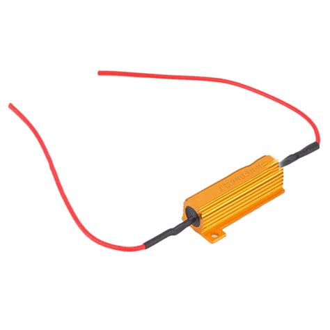 4 Pcs 6r Resistor Obc Warning Solution Resistor Red Color Resistor Resistor For Led Turn 50w