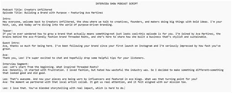 How To Start A Podcast Script Easy Formats And Free Examples