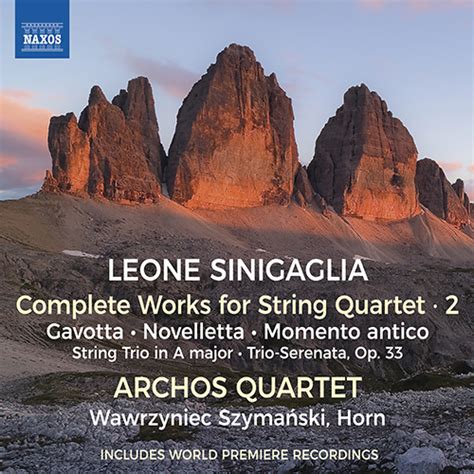 Sinigaglia L String Quartet Works Complete V 8574495
