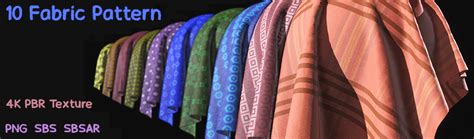 10 Basic Fabric Pattern FlippedNormals