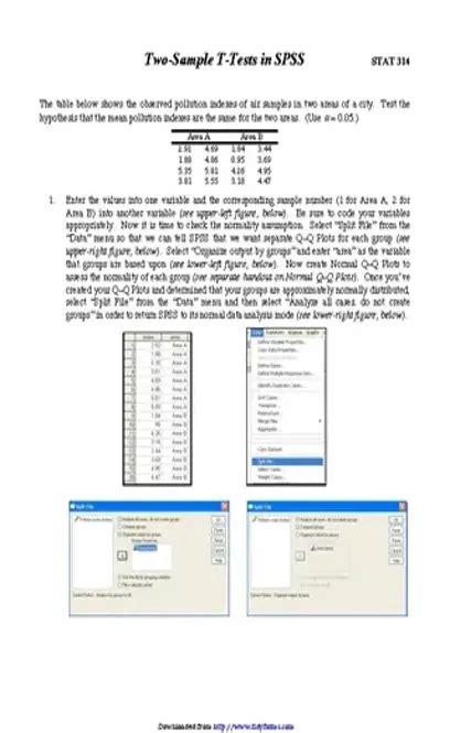 Two Sample T Tests In Spss Pdfsimpli