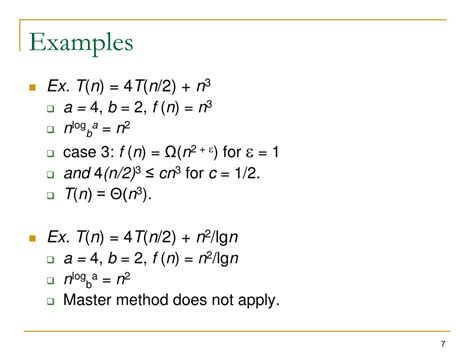 ppt using the master method case 1 powerpoint presentation free