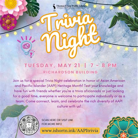 AAPI Heritage Month Trivia Night Discover Quincy