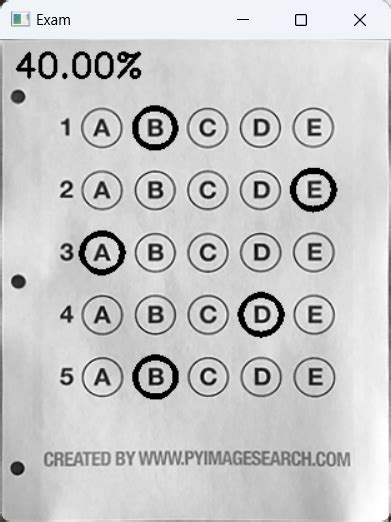 Opencv项目实战 答题卡识别判卷实验旨在通过图像处理和机器学习技术实现对答题卡的自动识别 Csdn博客