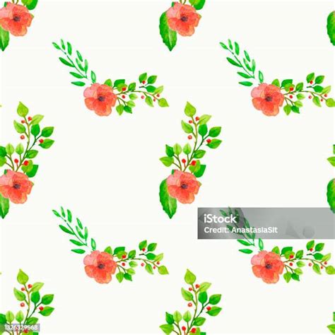 수채화 꽃 수채화 꽃 원활한 종이 패턴과 원활한 배경 패브릭과 종이 또는 스크랩북에 인쇄하는 데 이상적입니다 손으로 그린 그림 인쇄 손 그린 스타일 프린트 꽃 빈티지 꽃