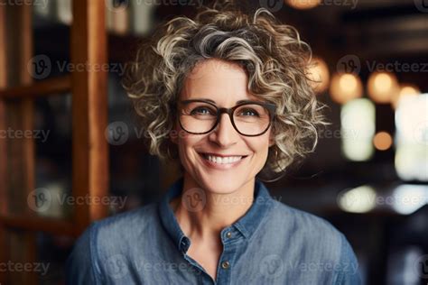 Ai Generated Mature Smile Attractive Aged Looking Pretty Person Women