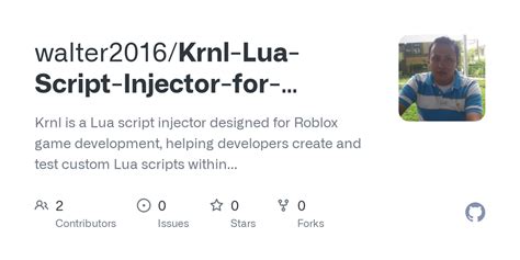 Github Walter2016krnl Lua Script Injector For Roblox Game Development Krnl Is A Lua Script