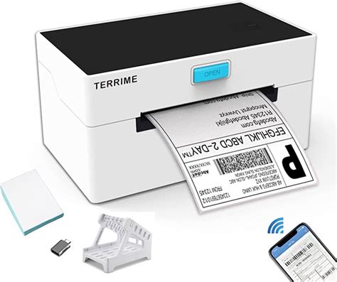 Terrime Thermal Shipping Label Printer Wireless Bluetooth Thermal