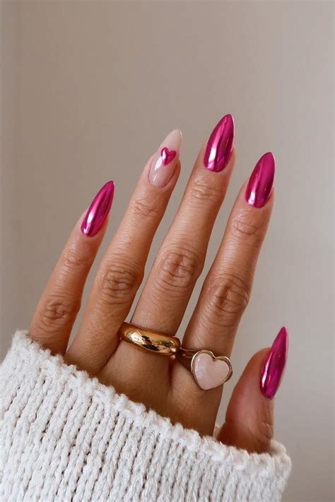 23 Adorable Pink Chrome Nails Inspo Stylish Nails Pink Chrome Nails