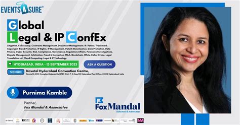 Pankaj Parnami On Linkedin India Fox Mandal Speaking At Our Upcoming Global Legal And Ip Confex