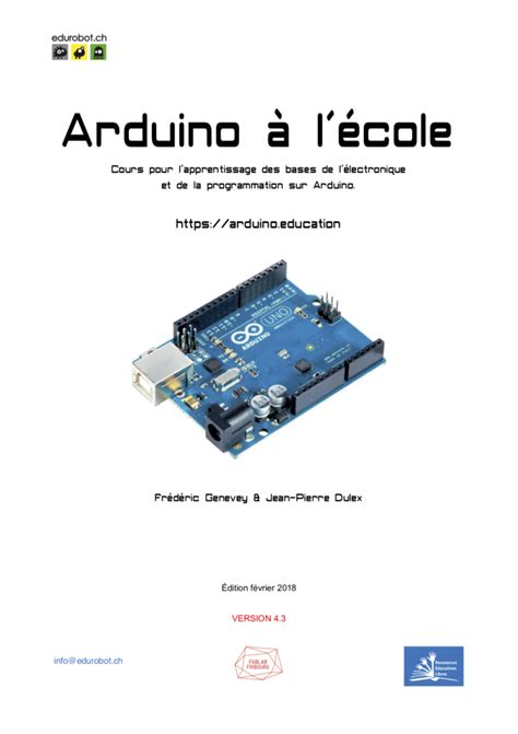 Arduino à Lécole Page 2 Arduino Pour Apprendre à Coder