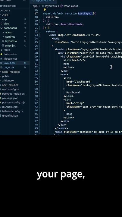 What Is A Layout In Nextjs Nextjs Reactjs Youtube