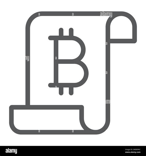 Distributed Ledger Line Icon Finance And Money Digital Ledger Sign Vector Graphics A Linear