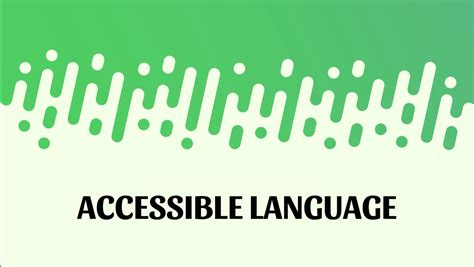 Accessible And Inclusive Language