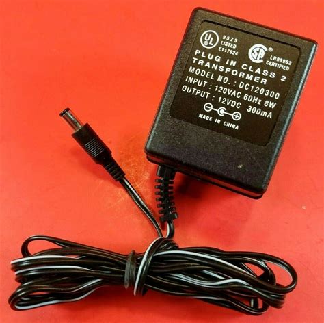 Plug In Class 2 Transformer DC120300 Power Supply 12V 300mA OEM AC DC Adapter Type AC Adapter