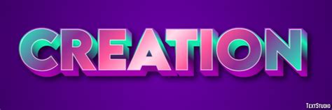 Creation Text Effect And Logo Design Word