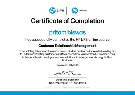 pritam biswas on linkedin recently i completed a course on customer