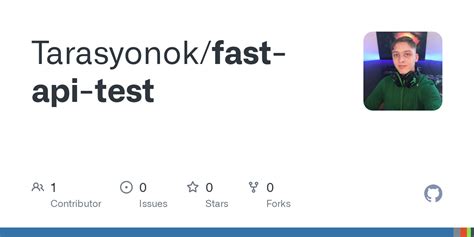 Github Tarasyonokfast Api Test