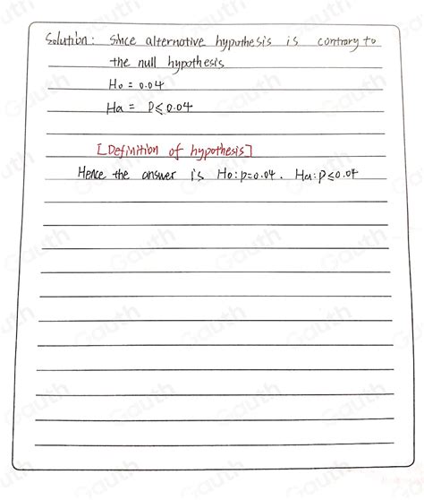 Solved Use The Notation To State The Alternative Hypothesis And Nulll Hypothesis Less Than 4