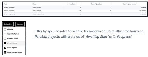 Revenue Forecast Parallax