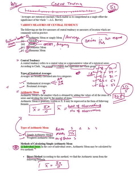 Central Tendency With Partition 16032024 Pdf Mean Median