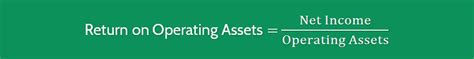 Return On Operating Assets Rooa Formula Calculator Updated 2021