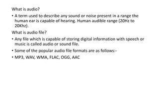 Audio Editing Final Pptx