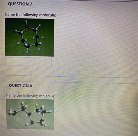 Solved Question Name The Following Molecule Question Chegg Com