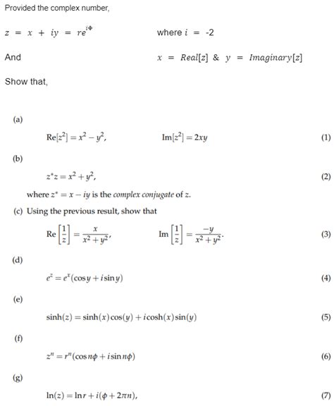 Solved Provided the complex number z x iy reiΦ where i Chegg