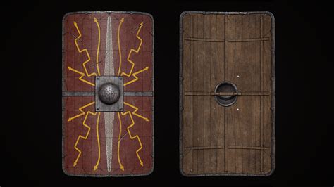 3d Model Roman Shield Scutum A Turbosquid 1971657