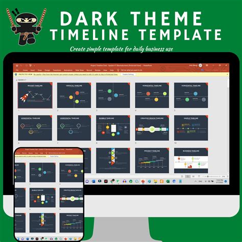 Fully Editable Timeline Powerpoint Project Template L Light And