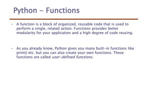 Functions Modules And Exceptions Handlings Ppt