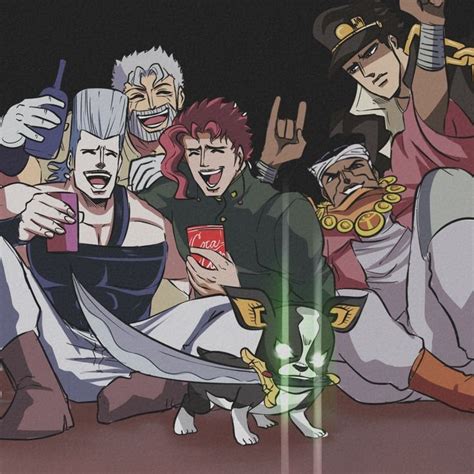 Joseph Joestar Muhammad Avdol Noriaki Kakyoin Jean Pierre